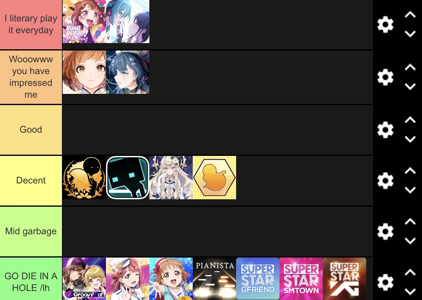 Me rank mobile rhythm games 👍 (very biased) | Fandom