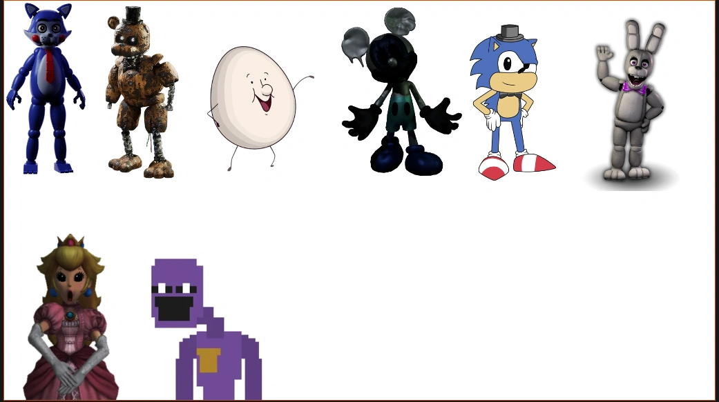 FNaF fangame character elimination game (Round 1) | Fandom