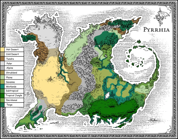 Pyrrhia Biomes Map | Fandom