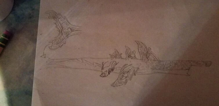 unfinished creature concept ( not even the drawing on paper is done ...