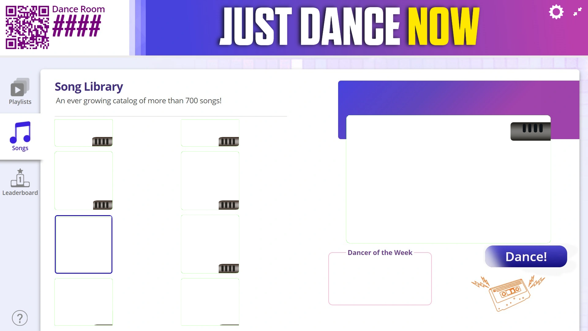 Made a template menu of Just Dance Now (Just Dance 2023 Edition version ...