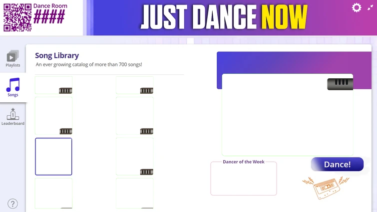 Made a template menu of Just Dance Now (Just Dance 2023 Edition version ...