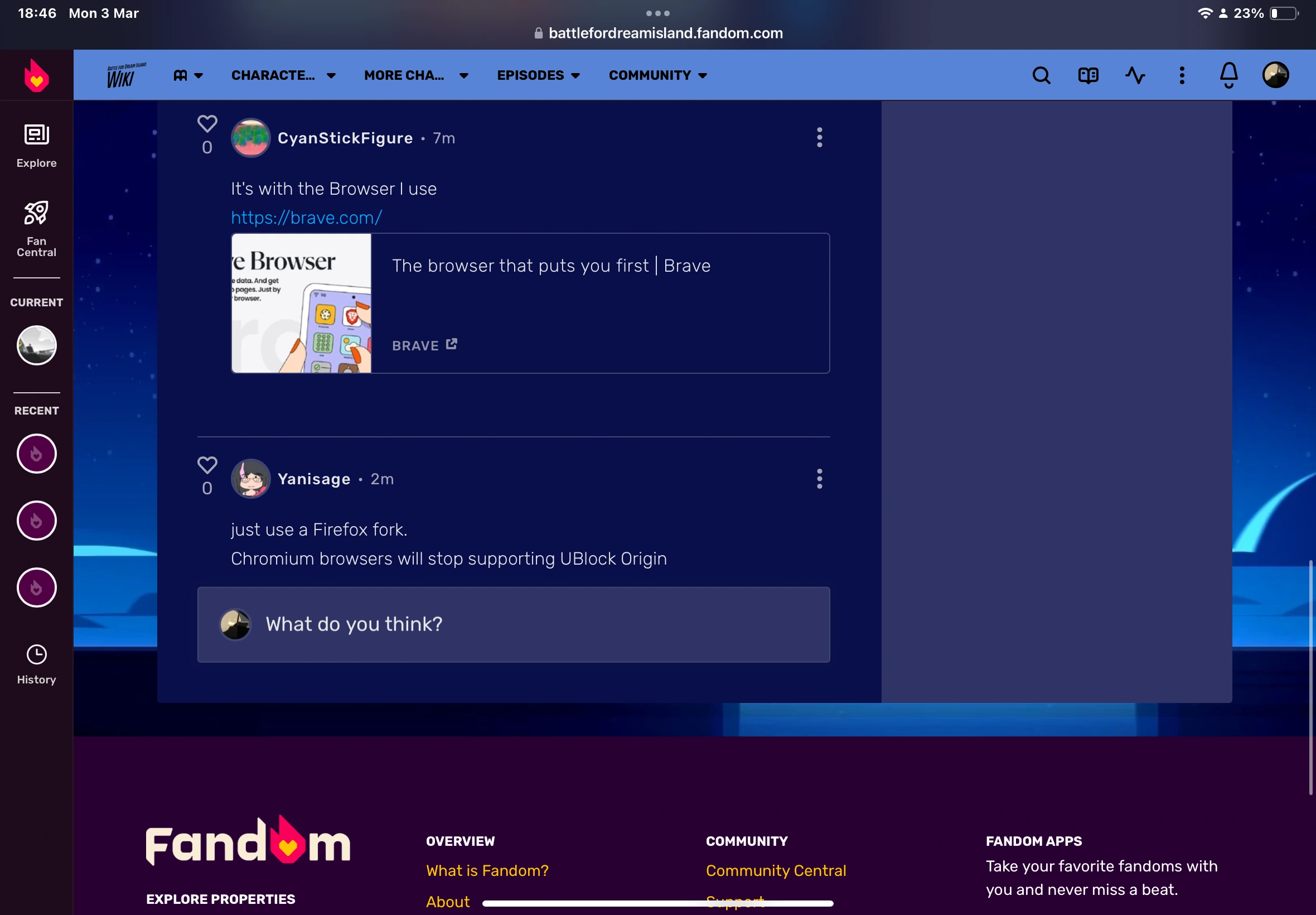 Why Does Basically Nobody Comment On My Posts | Fandom