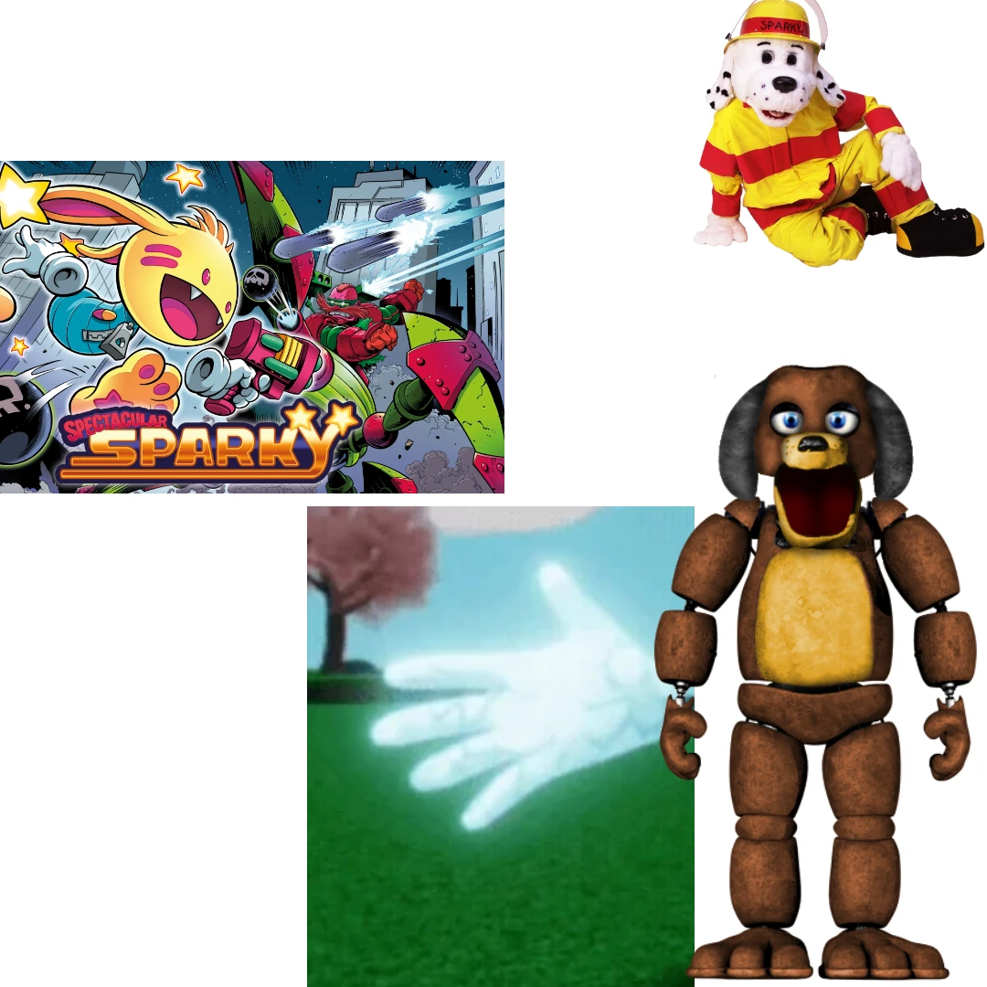 Sparky equipped Sparky and Sparky was sparked up with that, but Sparky ...