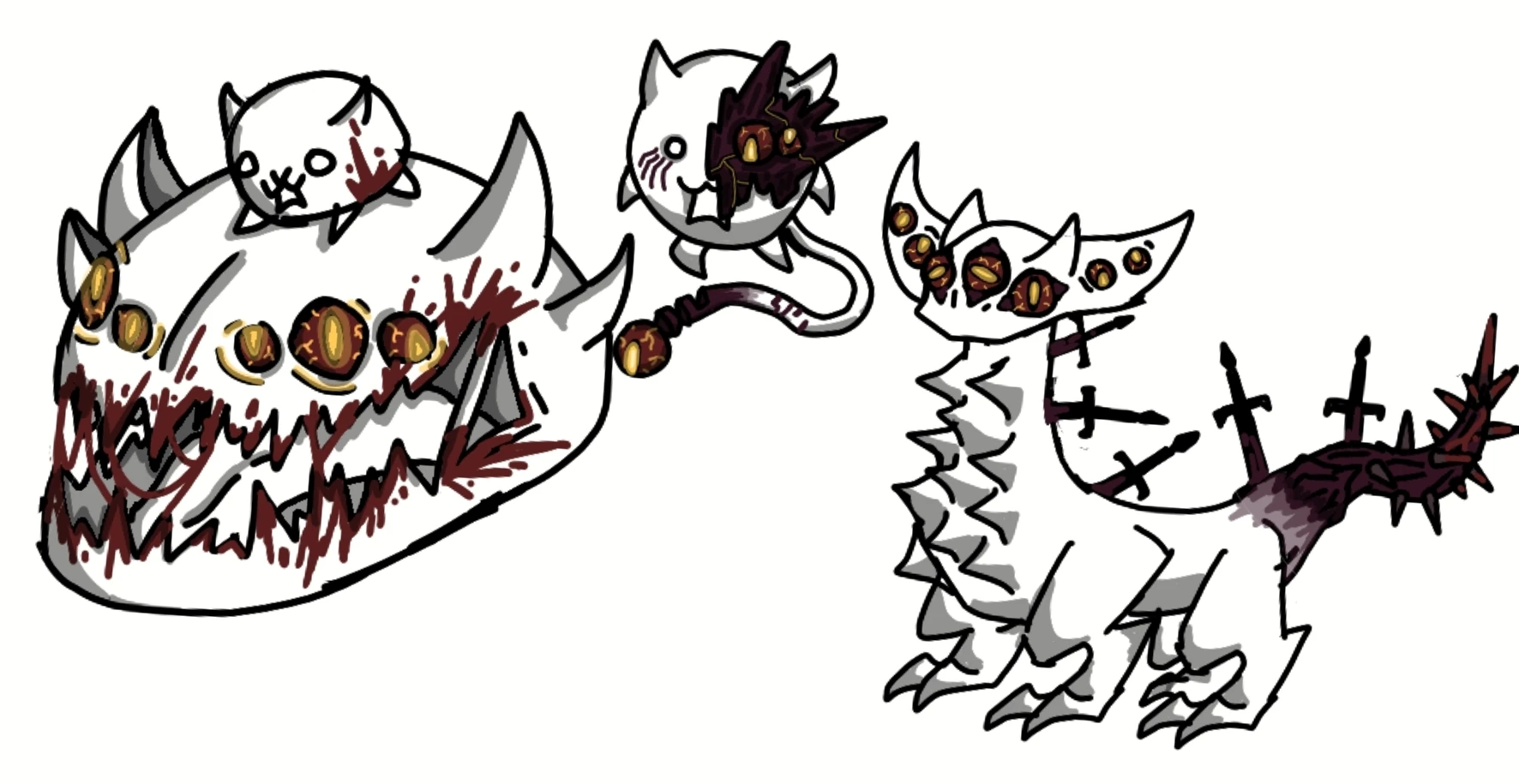 All eldritch cats I've done so far | Fandom