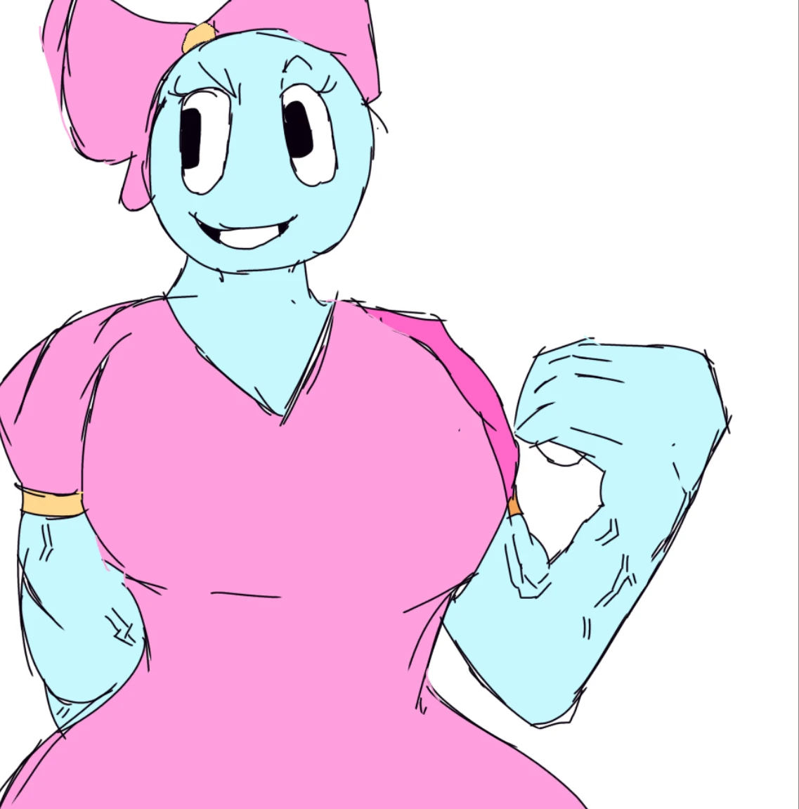 Silly WIP I’m Making ( WARNING: HUGE MUSCULAR BUBBLE COMING AHEAD- )😭 ...