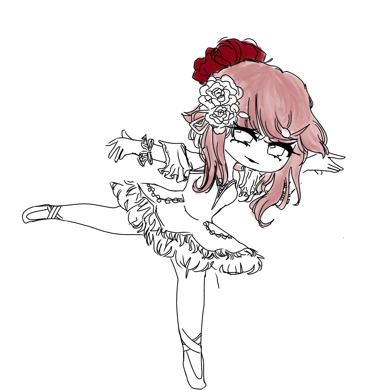 rose ballerina failed (?) sketch | Fandom