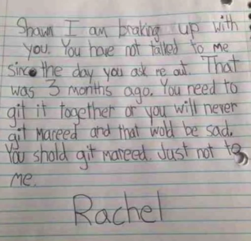 What a funny break up note | Fandom