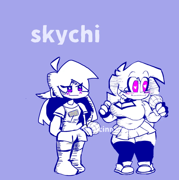 I tried to make skychi in skyblue's style | Fandom