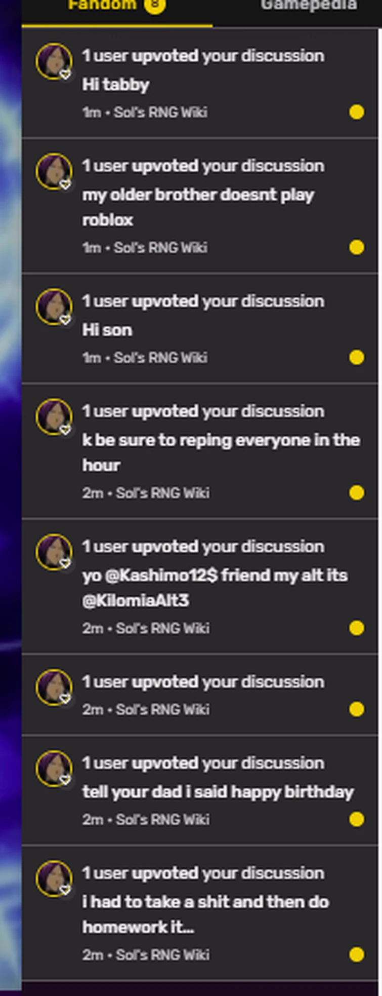 Sol's RNG Wiki Megathread | Fandom