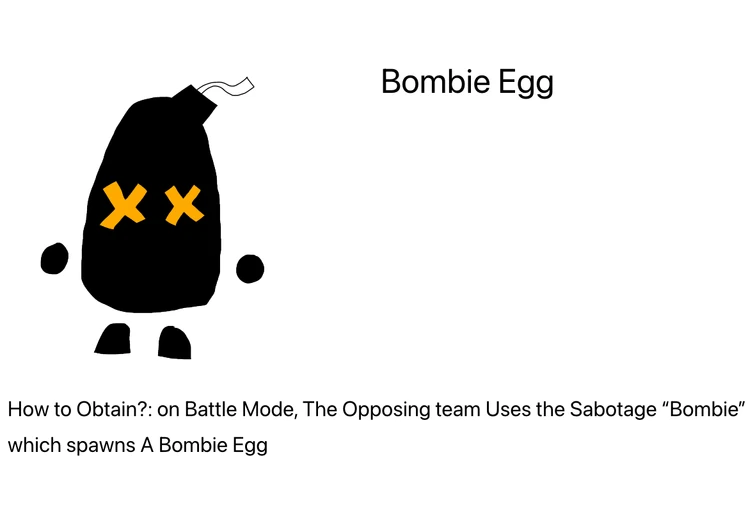 Bombie egg concept | Fandom