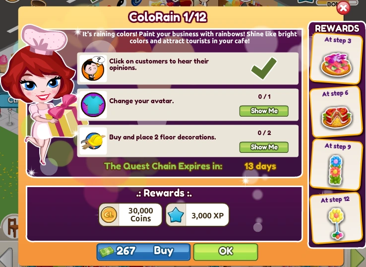 User blog:Danios15/"ColoRain"-rainbow-hued quest! | CAFÉLAND Wiki | Fandom