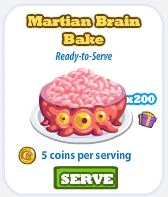 Martian Brain Bake Gift | Cafe World Wiki | Fandom