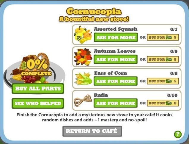 Cornucopia | Cafe World Wiki | Fandom