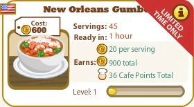 New Orleans Gumbo | Cafe World Wiki | Fandom