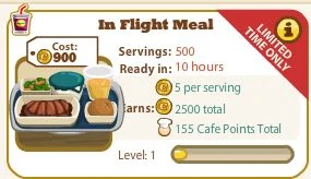 In Flight Meal | Cafe World Wiki | Fandom