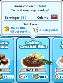 Coffee-Crusted Filet | Cafe World Wiki | Fandom