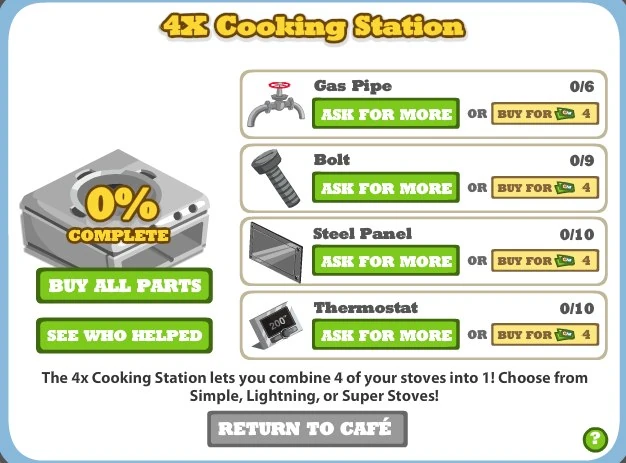 Cooking Station | Cafe World Wiki | Fandom