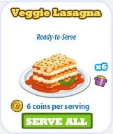 Veggie Lasagna Gift | Cafe World Wiki | Fandom