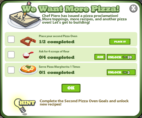 2nd Pizza Oven Goals | Cafe World Wiki | Fandom