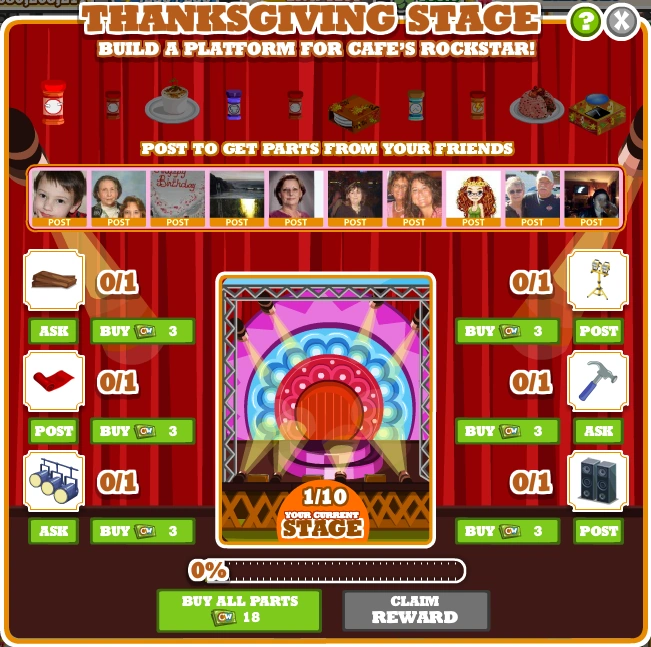 Thanksgiving Stage | Cafe World Wiki | Fandom