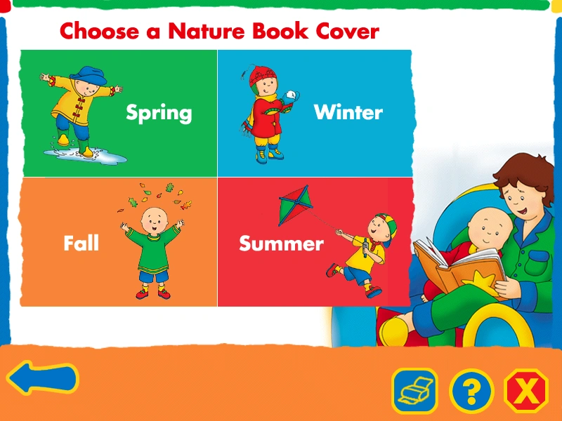 Nature Book Cover | Caillou Four Seasons Of Fun PC Wiki | Fandom
