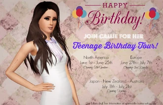 Teenage Birthday Tour | Callie Hunter Wiki | Fandom