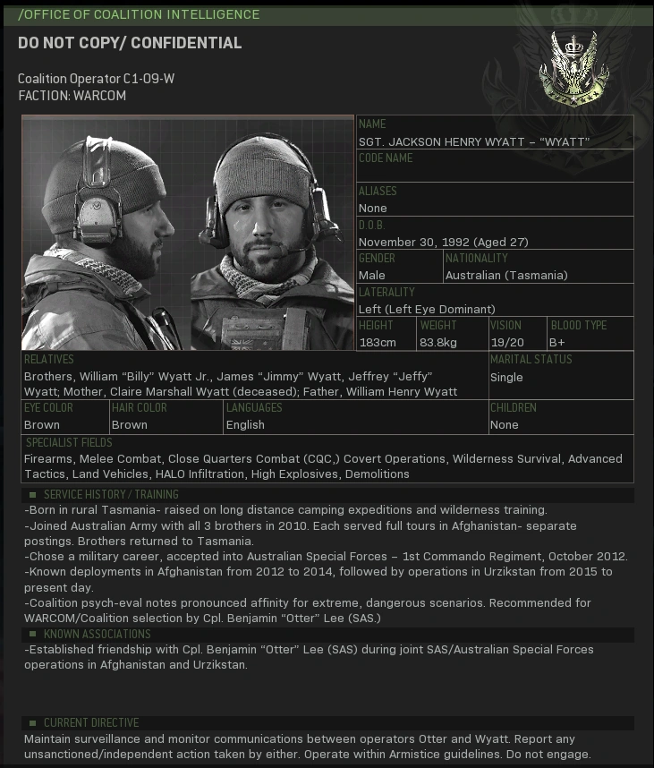 Jackson Wyatt | Call of Duty Wiki | Fandom