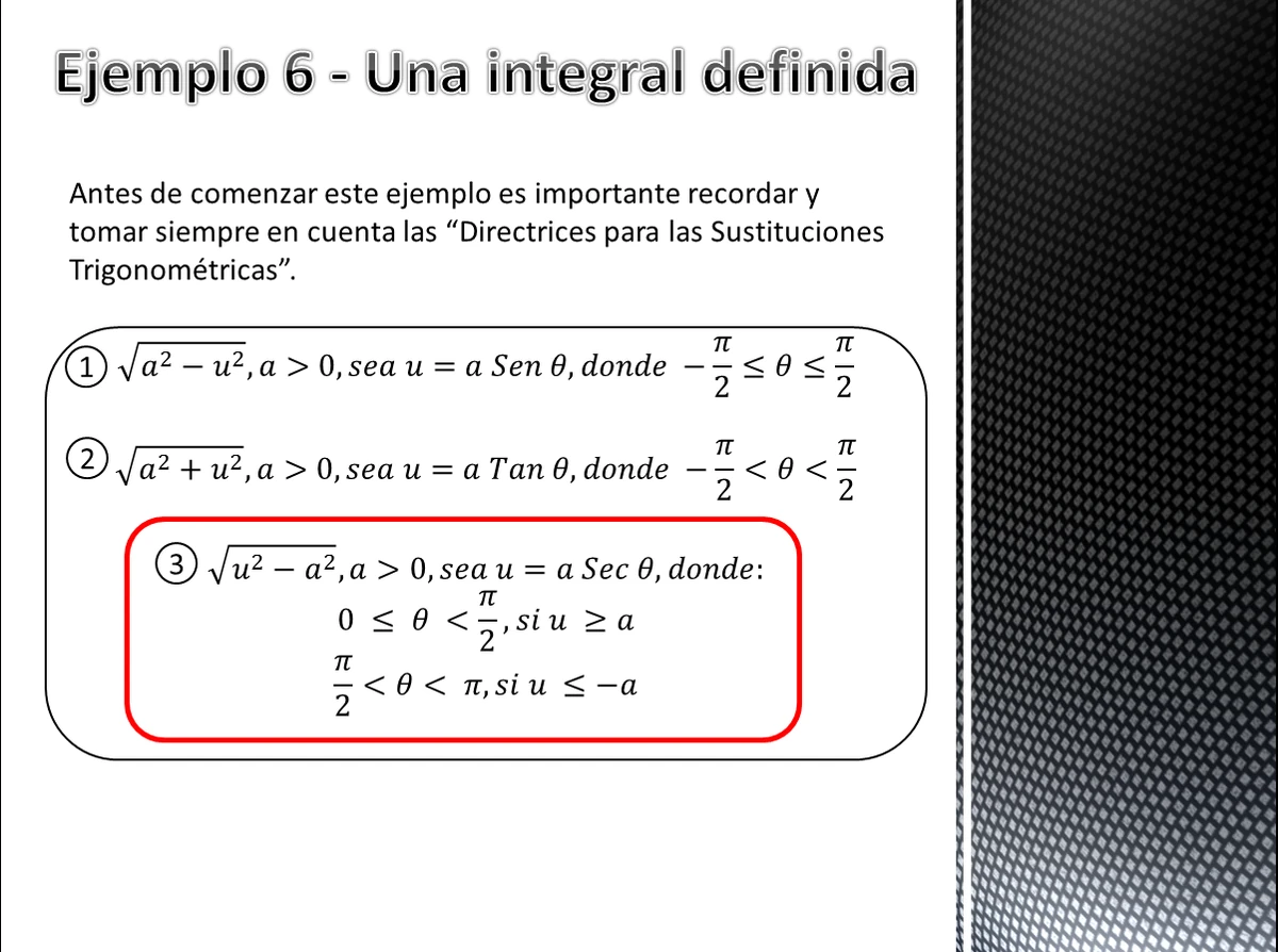 Ejemplo 6 - Una Integral Definida | Wikia Calulo Integral Montelongo ...