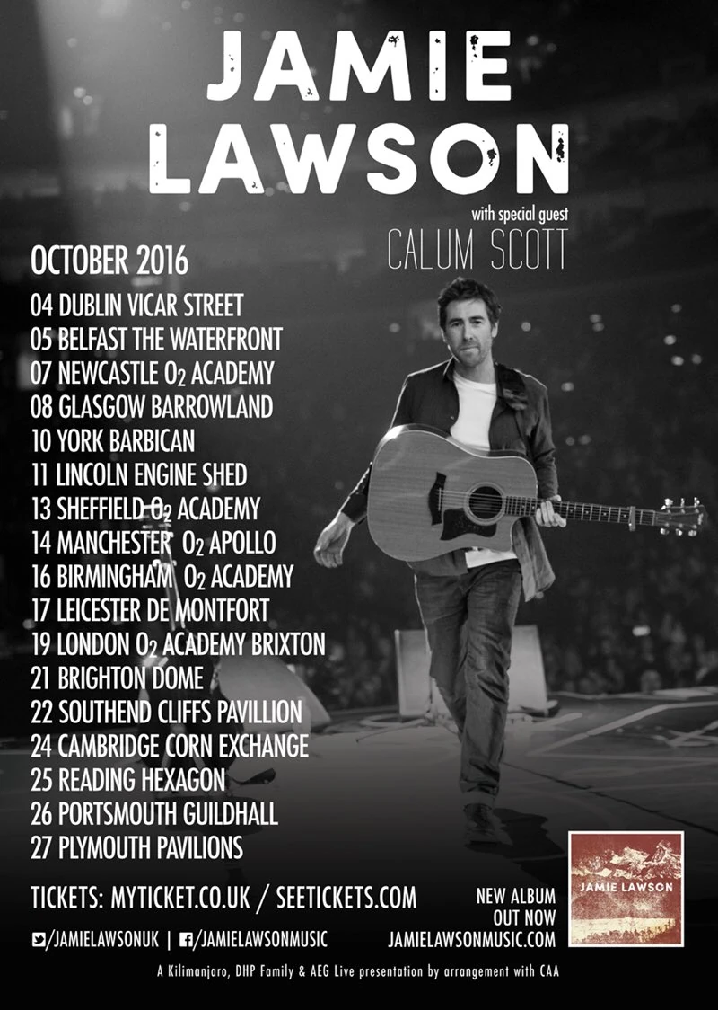 Jamie Lawson UK Tour | Calum Scott Wiki | Fandom