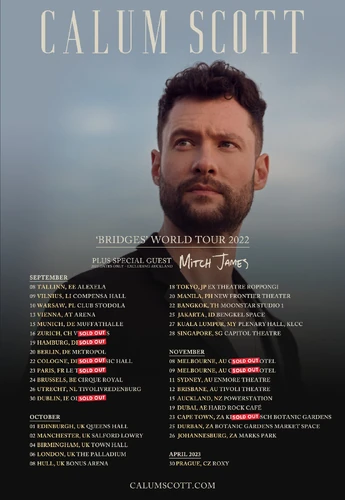 Bridges World Tour | Calum Scott Wiki | Fandom