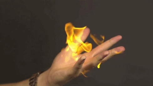 Fire In Hand Gif