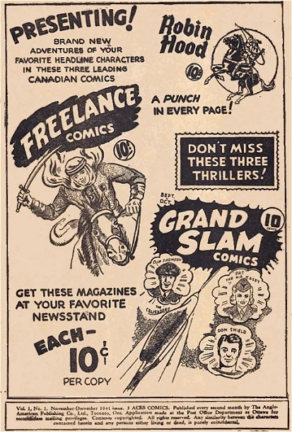 Anglo American Publishing Comic artists and writers ...