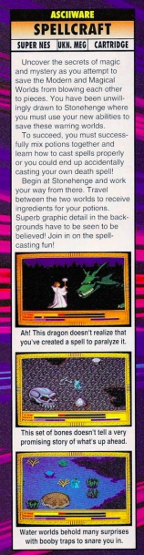 Spellcraft: Aspects of Valor | Cancelled SNES Games Wiki | Fandom