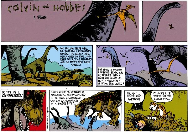 Calvinosaurus | The Calvin and Hobbes Wiki | Fandom