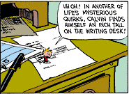 Calvin in Inch-Tall Form | The Calvin and Hobbes Wiki | Fandom
