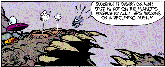 Reclining alien | The Calvin and Hobbes Wiki | Fandom