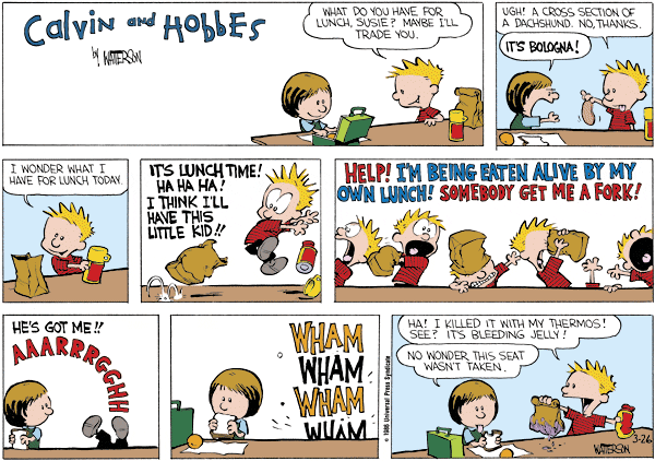 Lunch | The Calvin and Hobbes Wiki | Fandom