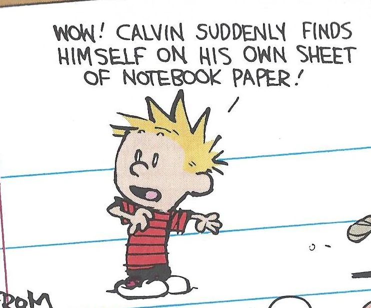 Calvin in Notebook Paper Form | The Calvin and Hobbes Wiki | Fandom