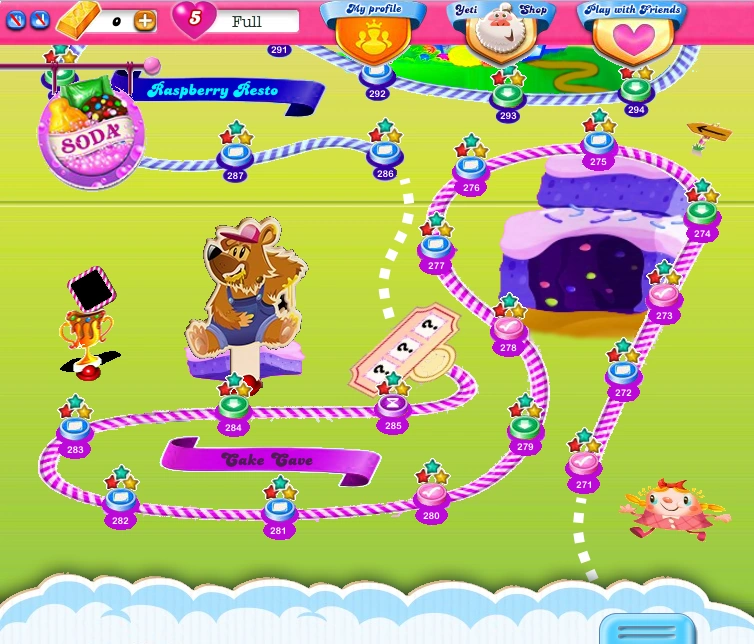 Candy Crush Saga World Map