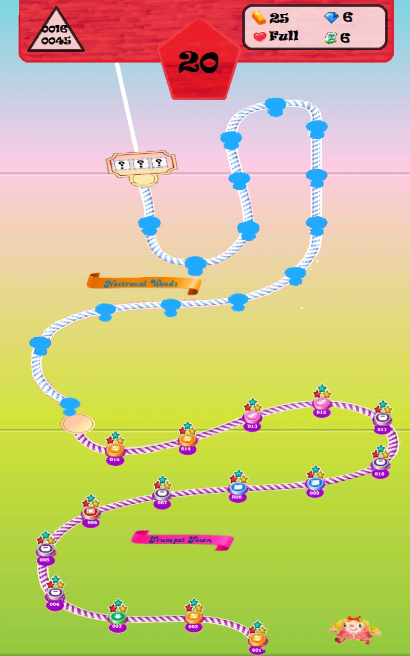 Candy Crush Saga World Map