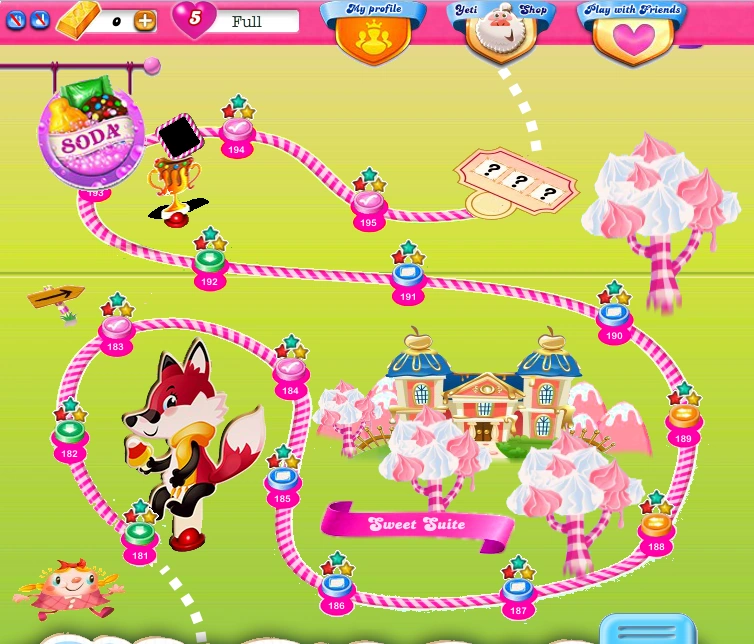 Candy Crush Saga World Map