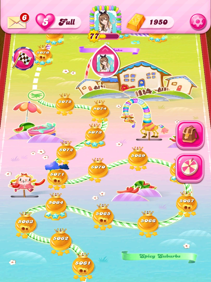 Candy Crush Saga Map