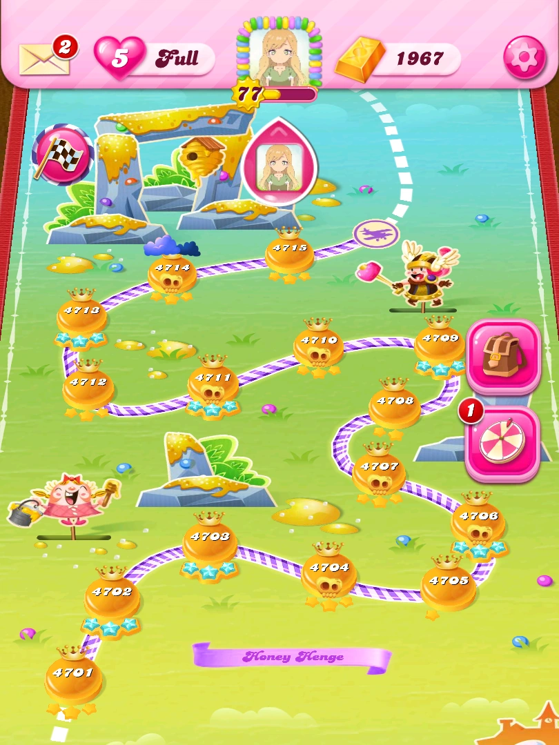 Candy Crush Saga Map