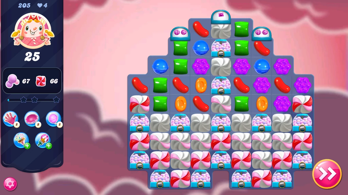 Level 205 Candy Crush