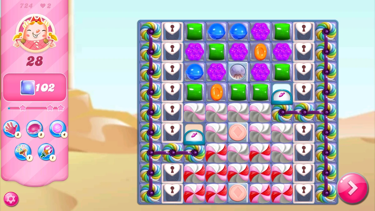 Level 724 | Candy Crush Saga Wiki | Fandom