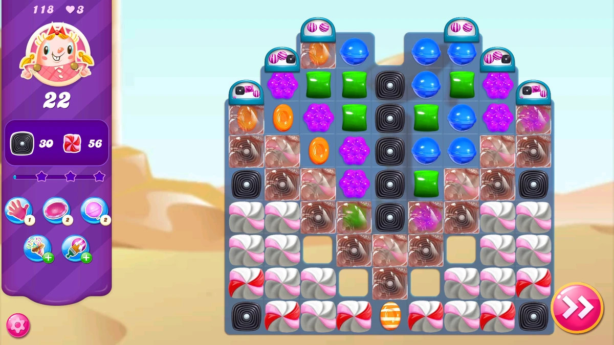 Level 118 | Candy Crush Saga Wiki | Fandom