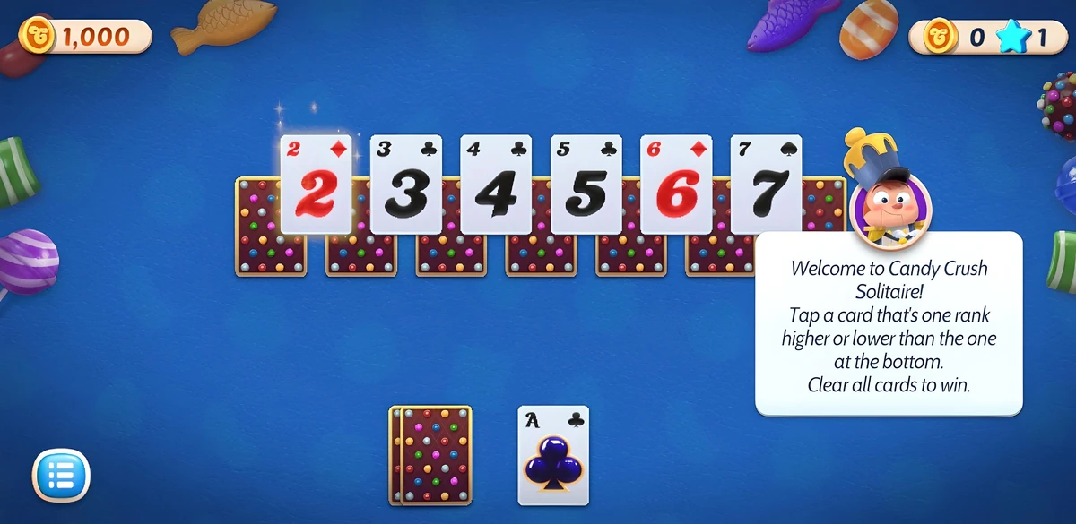 Level 1 | Candy Crush Solitaire Wiki | Fandom