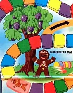 Candyland Gingerbread Man 11" Lighted Gingerbread House Candy Land