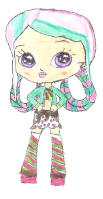 Mint Choco Chick's Pop Outfit | Candylocks Wiki | Fandom